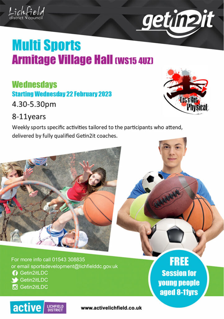 What’s on – Armitage with Handsacre Village Hall