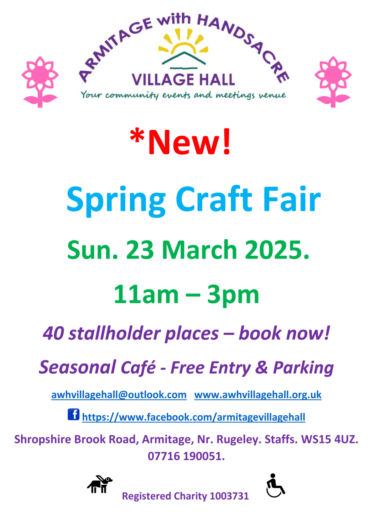 What’s on – Armitage with Handsacre Village Hall