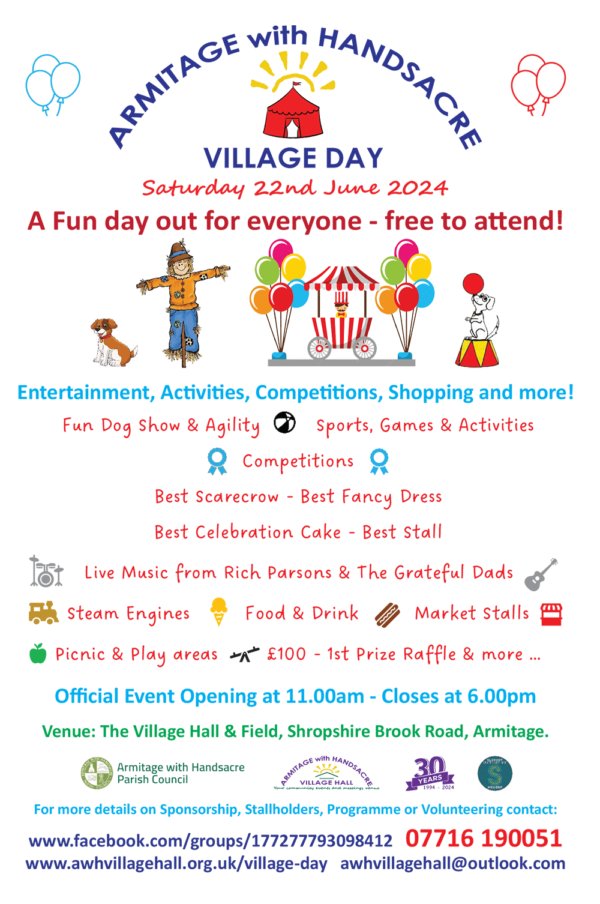 Village Day – Armitage with Handsacre Village Hall